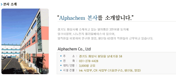AlphaChem Co.,Ltd. Welcome